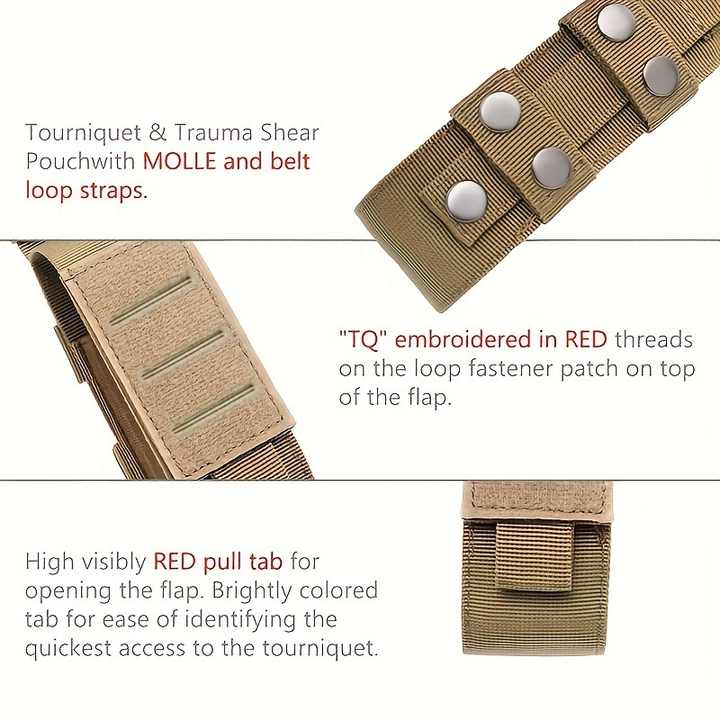 Trauma Kit - Emergency First Aid with Tourniquet & Scissors
