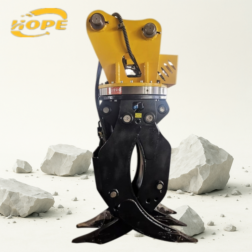 HOPE Excavator Hydraulic Log Grapple with 360 Degree Rotation System ...