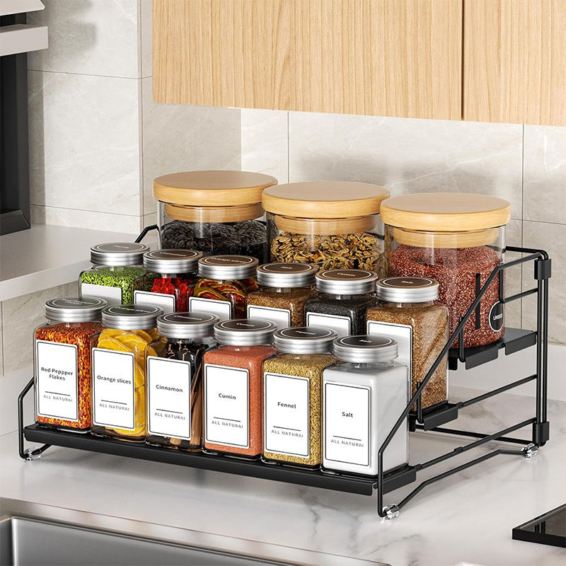 Pantry Storage & Seasoning Organization Spice Bottle Commercial Display ...