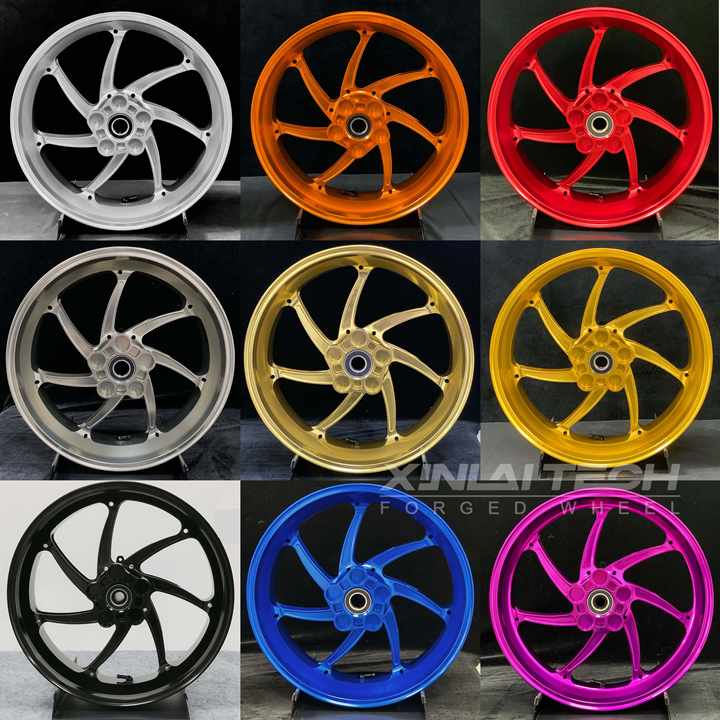 XL High Performance Forged Anodized Motorcycle Wheels 17x3.5 17x6.0 ...