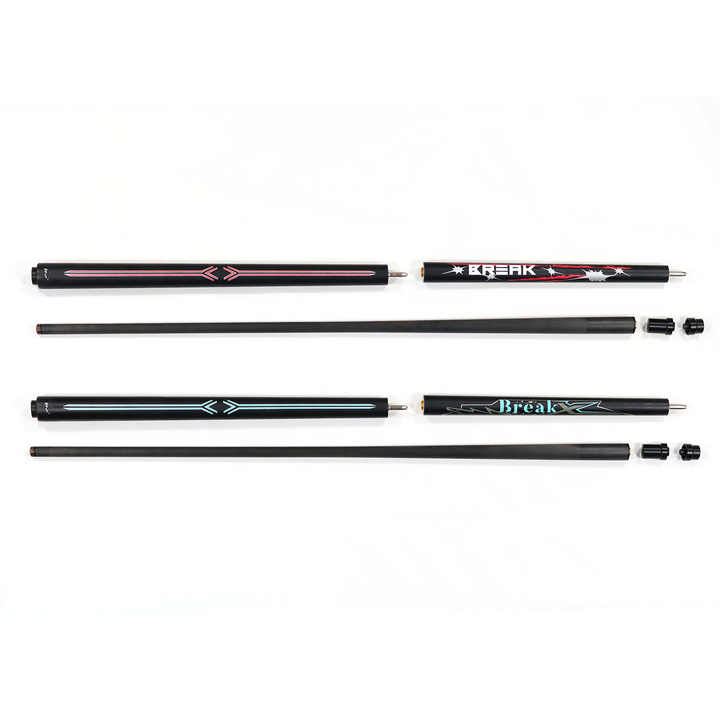 High-tech 3-PC Carbon Fiber Billiard Punch Cue Break Cue