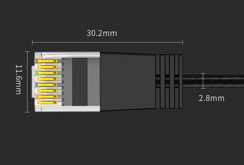 Cat6 Slim 28awg UTP OEM Bare Cat Copper 6 Core Patch Network Ethernet ...