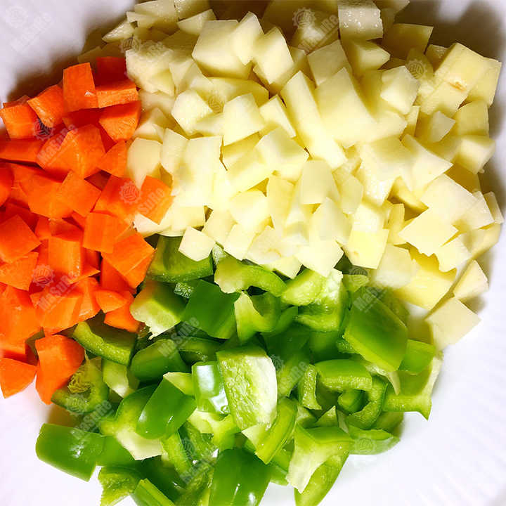 Industrial Potato Carrot Cube Vegetable Cutting Electric Coconut Dicing ...