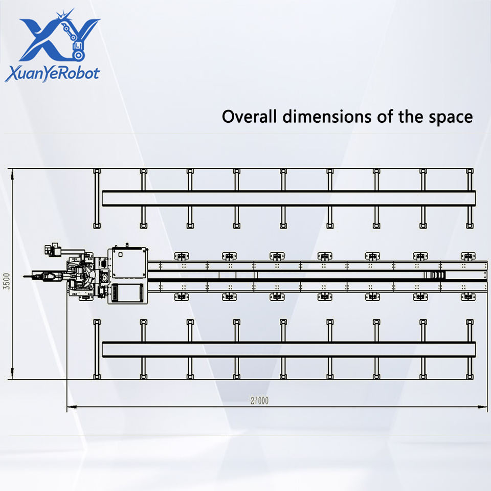 6 Axis Robot Welding Workstation Support Robot Travel Rail Stable ...