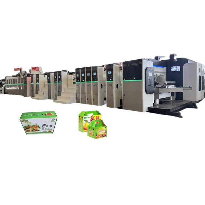 FFG Inline Corrugated Carton Printer Slotter Rotary Die Cutter Folder ...