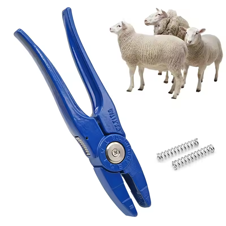 New Condition One-Piece Metal Ear Tag Applicator for Cattle Sheep Goats ...