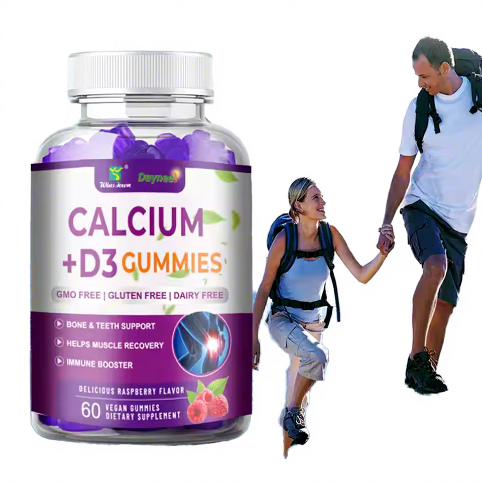 OEM ODM Health Care 60 Count Calcium D3 Gummies Candy Support Joint ...