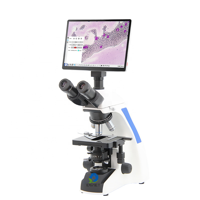 EUR VET Great Microscope for Veterinary Use Vet Microscope with Screen ...