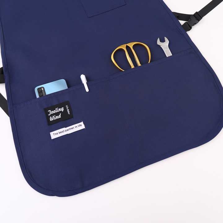 Custom Advertisement LOGO Cleaning Smock Cooking Waist Black Unisex ...