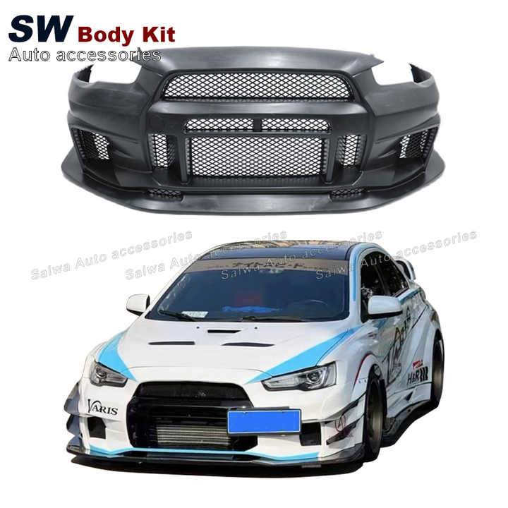Vrs Style Front Bumper for MITSUBISHI EVOLUTION EVO 10