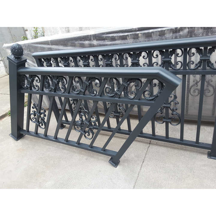 Modern Design Square Pipe Balcony Railing - Wrought Iron Gazebo ...