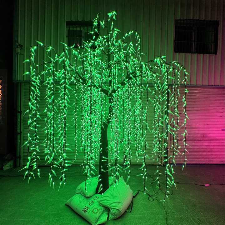 IP65 Waterproof LED Willow Tree Light RGB Multicolor Artificial Tree ...