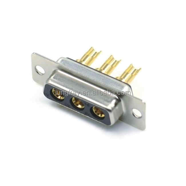 High Power 3W3 Cup Pin Type Straight Gold Pin High Current Female 3W3 ...