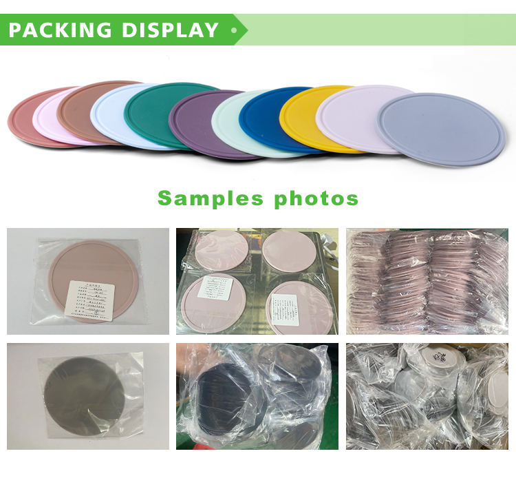 Wholesale Customized Design Logo Cup Soft Rubber Silicone Coasters ...