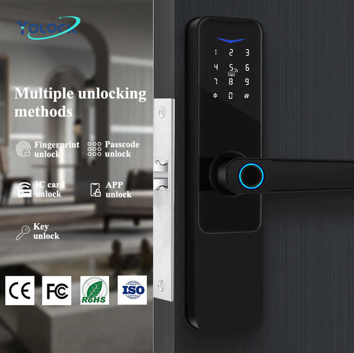 Fingerprint Smart Lock TUYA Digital Key Password Card Ttlock