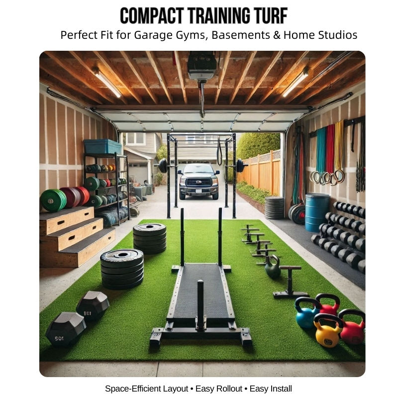 Garage Gym Turf 1x5m 15mm High Density 79600 SPU Backing Durable Indoor ...