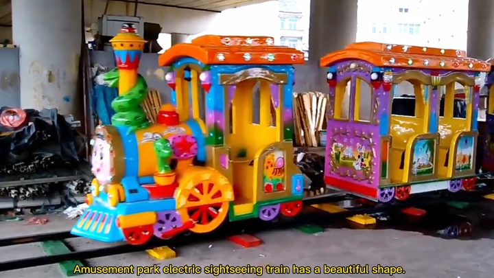 Funny track train amusement park rides electric trains for adults ...