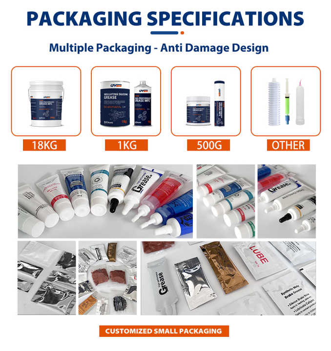 Compression Resistant extreme Pressure MP3 Lubricating Grease Red ...