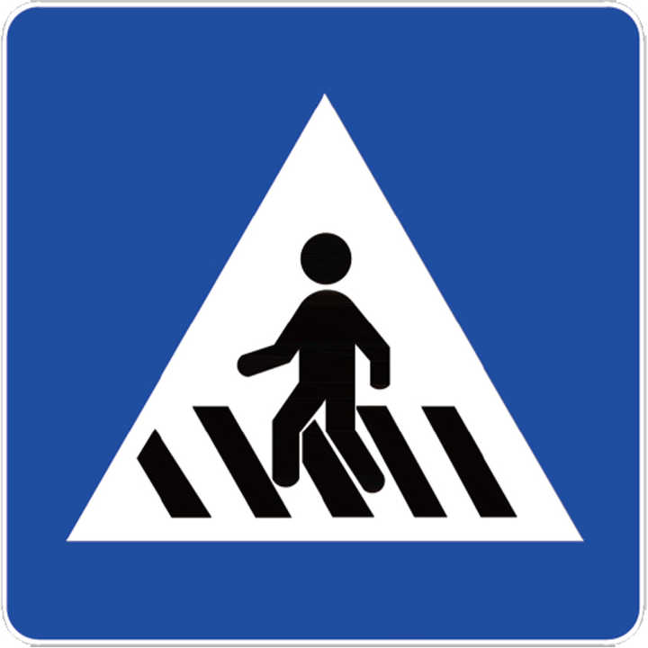 Original 600mm Traffic LED Solar Pedestrian Crossing Sign Board ...