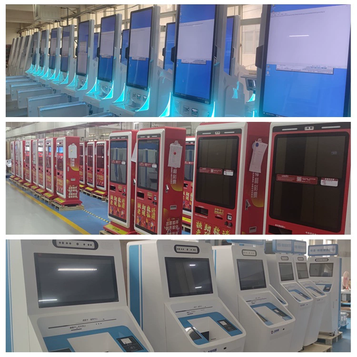 Cashier OEM Shop Self Check Out Desktop Kiosk Cash Payment Coin Change ...
