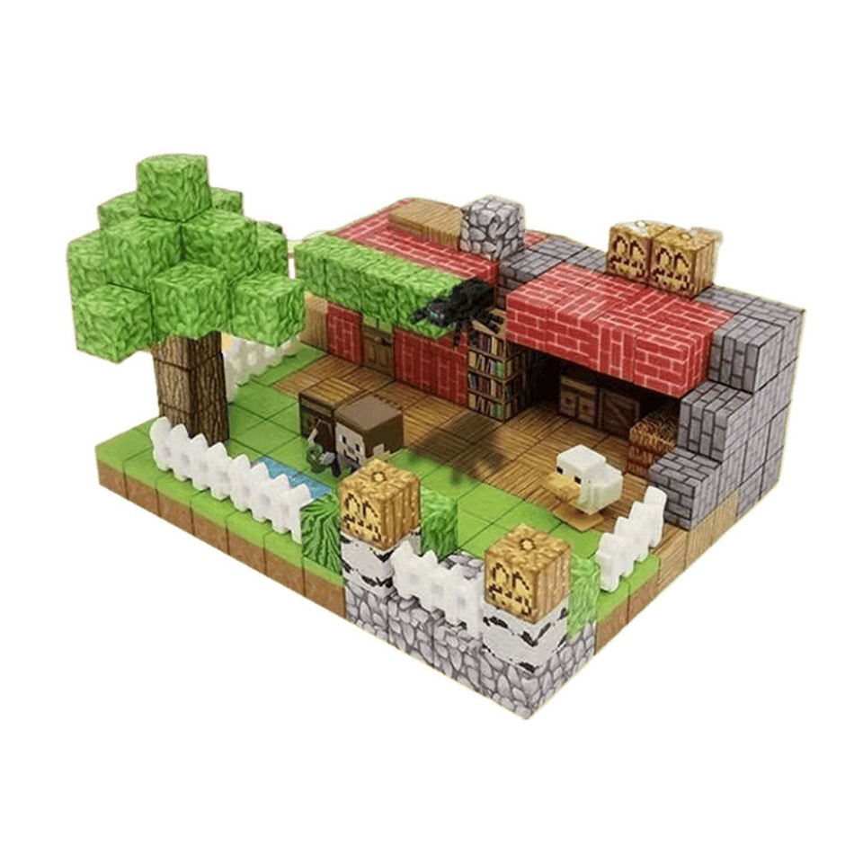 Plastic Magnetic Tiles Building Blocks OEM 'Build Mine World Magic ...