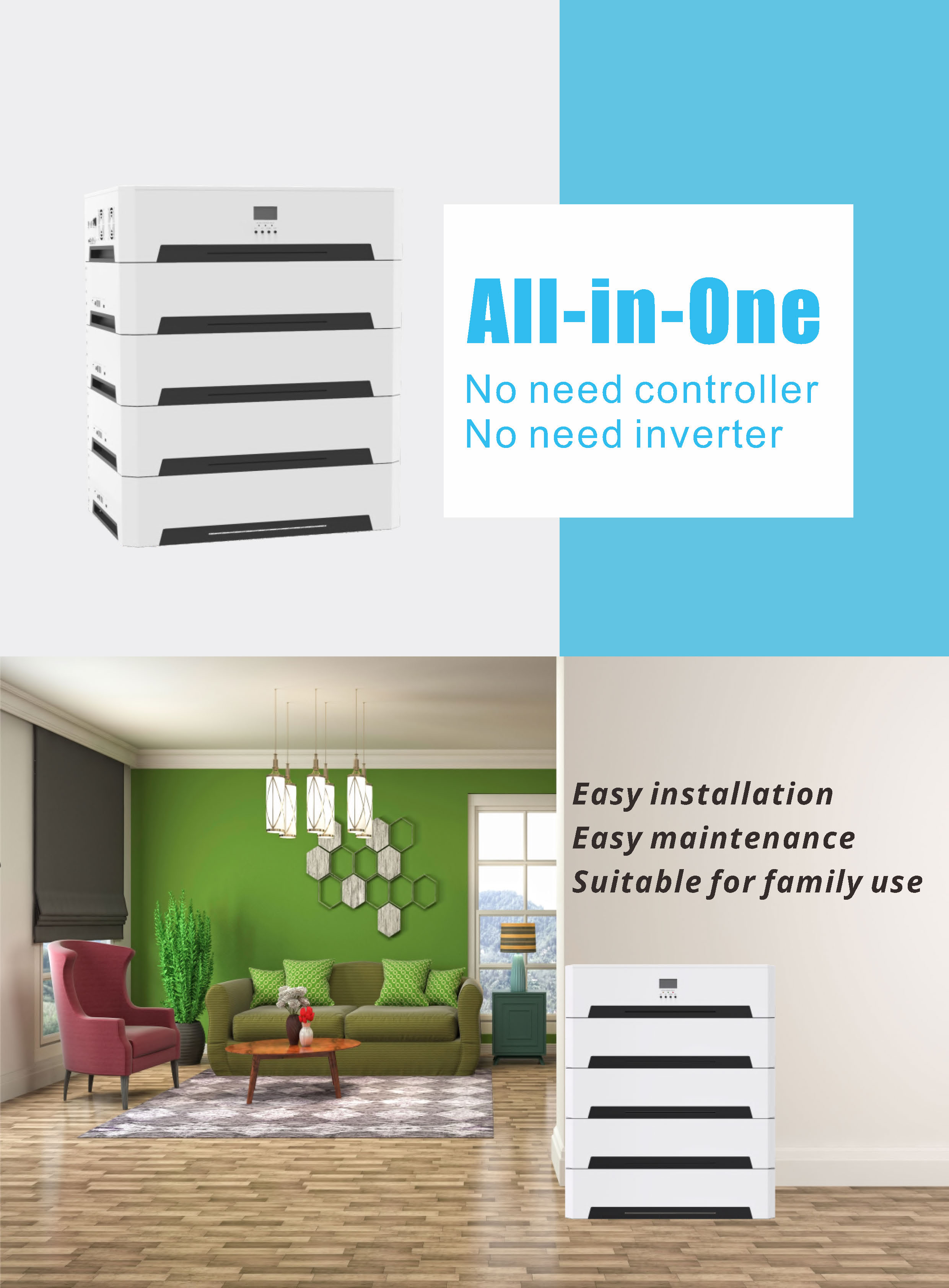 Hysone Hệ Thống Thông Minh Tất Cả Trong Một Hệ Thống Năng Lượng Mặt Tr ...