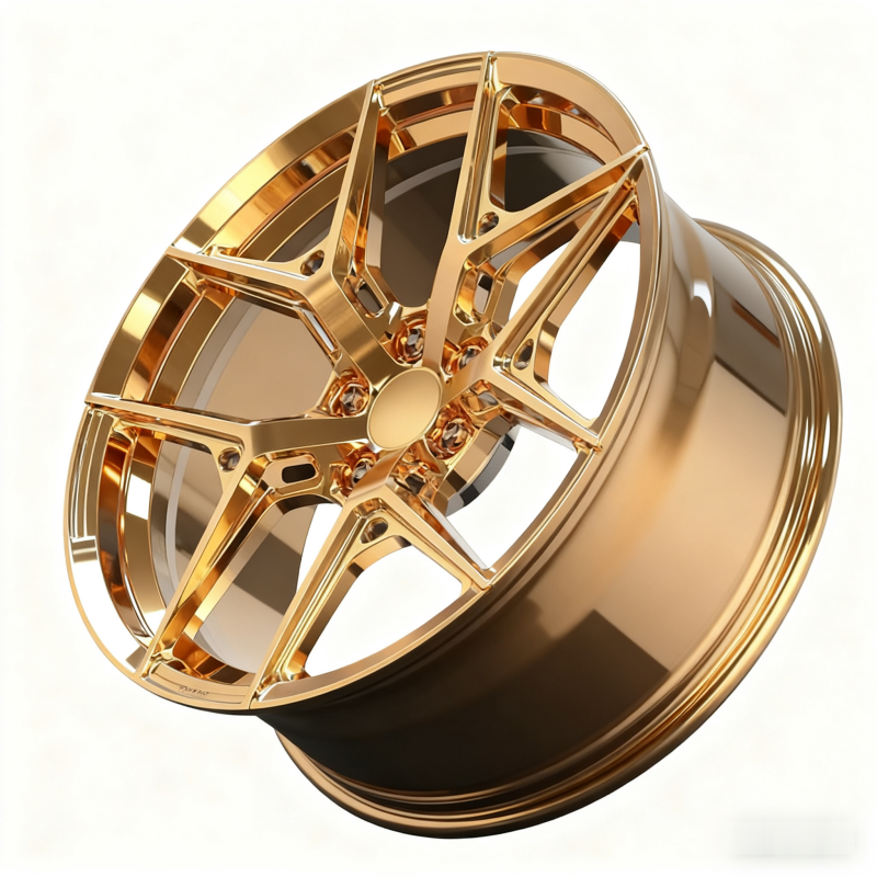 High Quality Shiny Gold Splendor 5x112 Forged Aluminum Alloy Wheels 17 ...