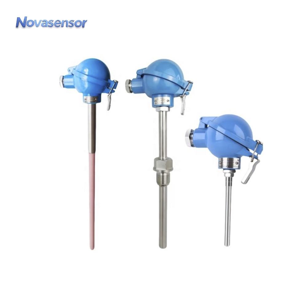 OEM 4~20ma Pt100 IP65 Liquid Gas Armored Temperature Transducer ...