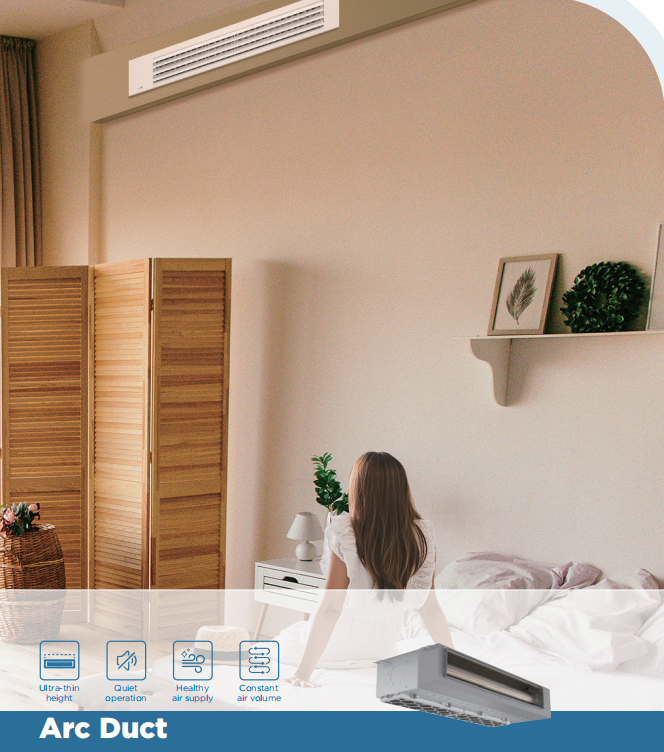 Midea Vrv System Smart Aircon Quiet Operation 2.2kw 7500btu Arc Duct ...