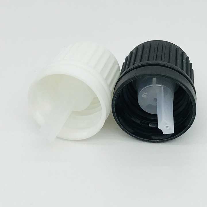 High Quality 18mm Dropper Cap for Essential Oil Bottle White Black Tamper Evident Dropper Cap ...