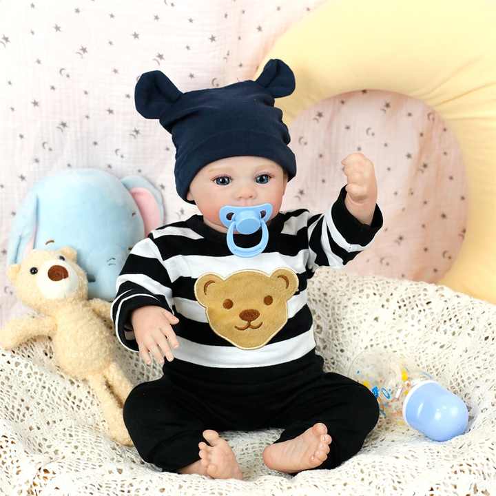 Lifereborn Lovely Rebirth Baby Doll Soft Toys Hand-Drawed Hair Bebs ...
