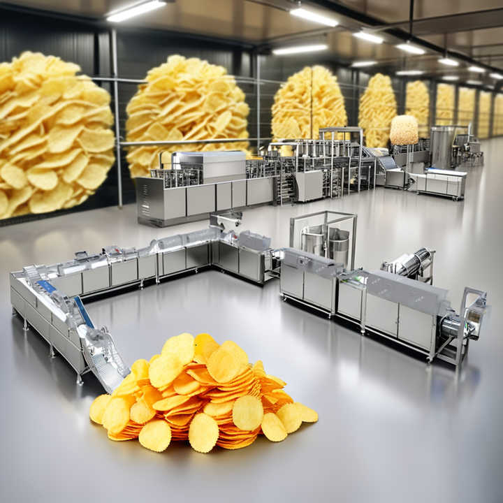 TCA 100-5000kg/h Full Automatic New Frozen French Fries Potato Crisps ...