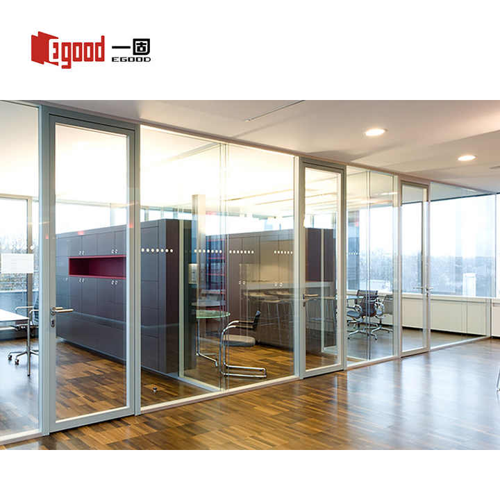 Prefabricated Office Partition Wall System Luxury MDF Wood Panel with ...