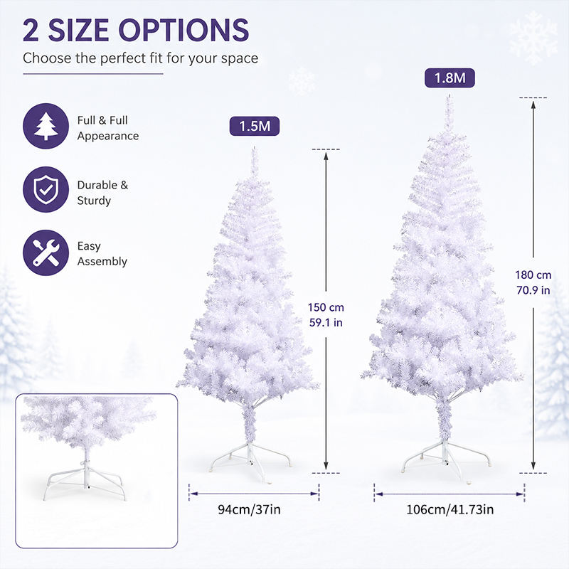 PVC Christmas Tree Commercial Christmas Tree White Christmas Tree PVC ...
