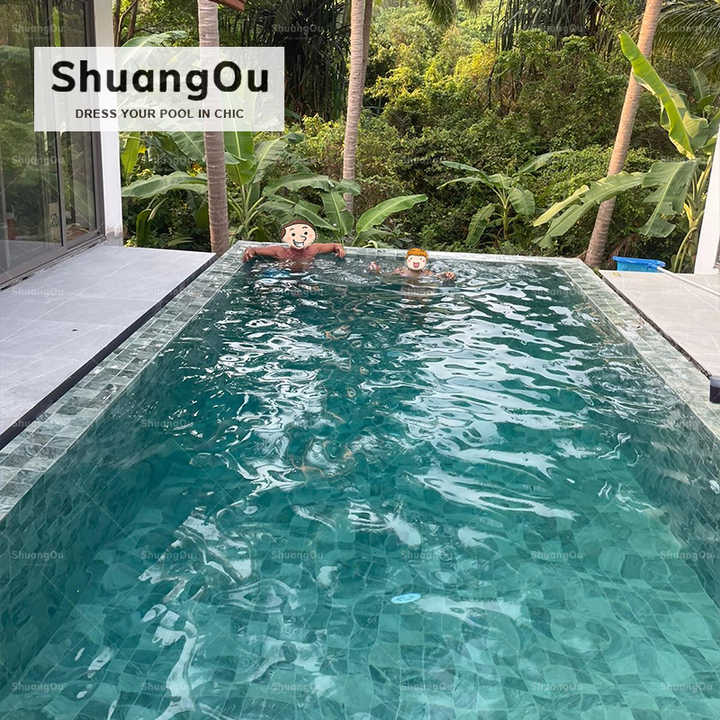 Sukabumi Bali Green Swimming Pool Tile - Anti Slip Mosaic