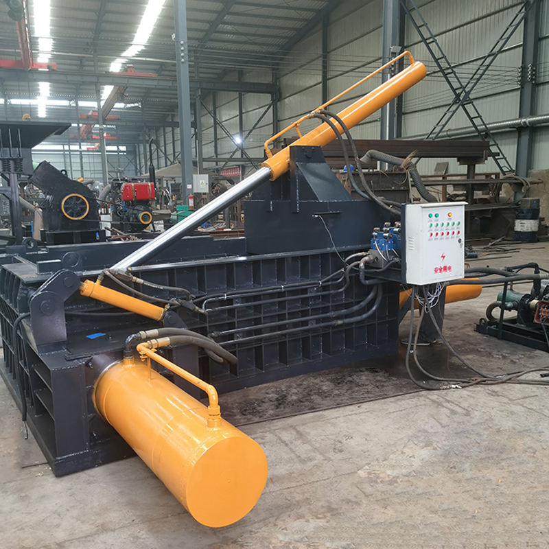 Scrap Metal Baler Machine Aluminum Cans Compactor Horizontal Hydraulic ...