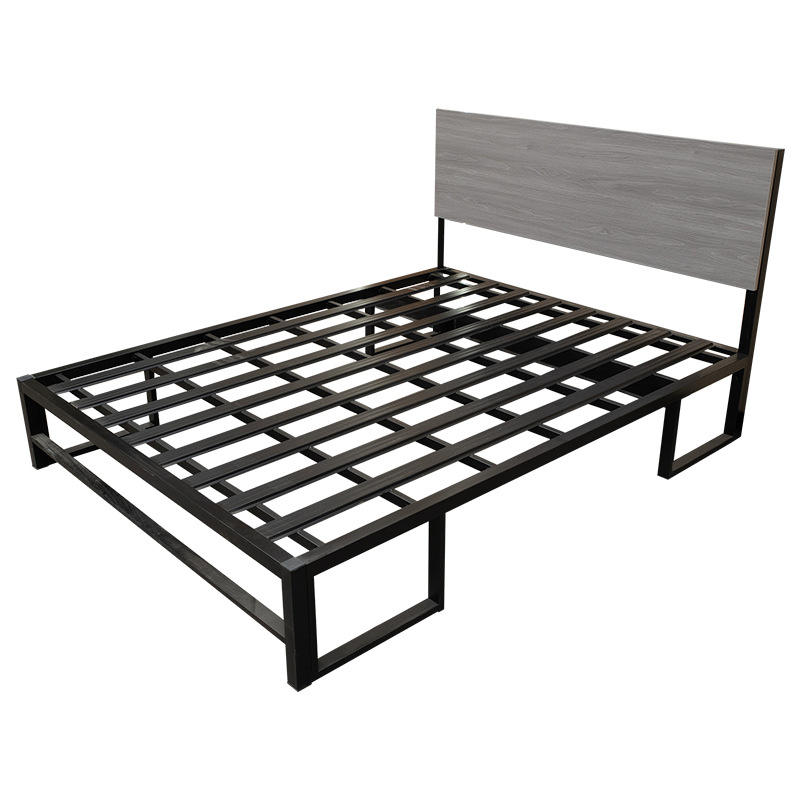 Modern Minimalist Wrought Iron Bed Frame Storage Space for Small ...
