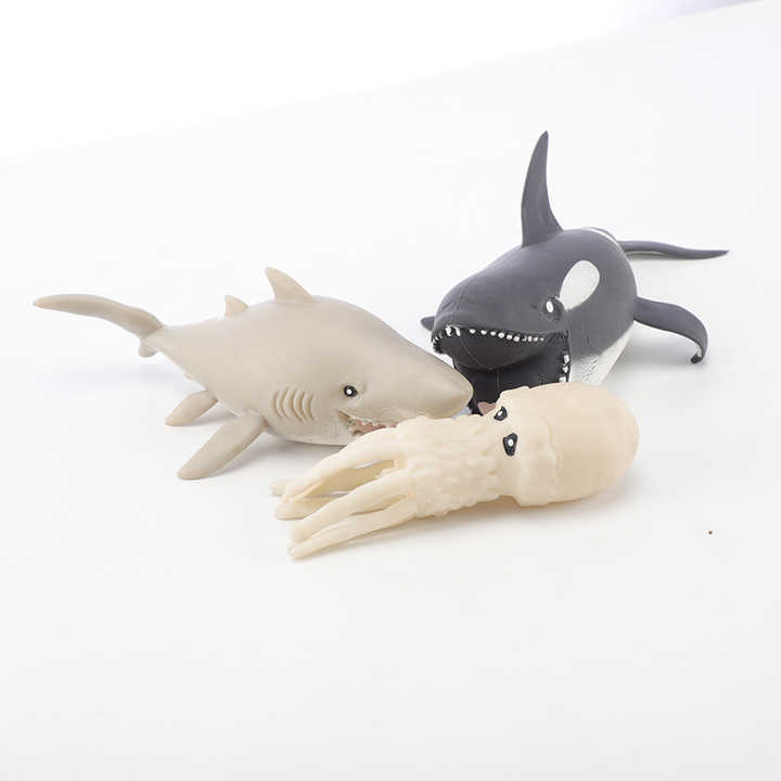 Stretchy Shark Sensory Toys Stress Relief Magic Sand soft Toys Fidget ...