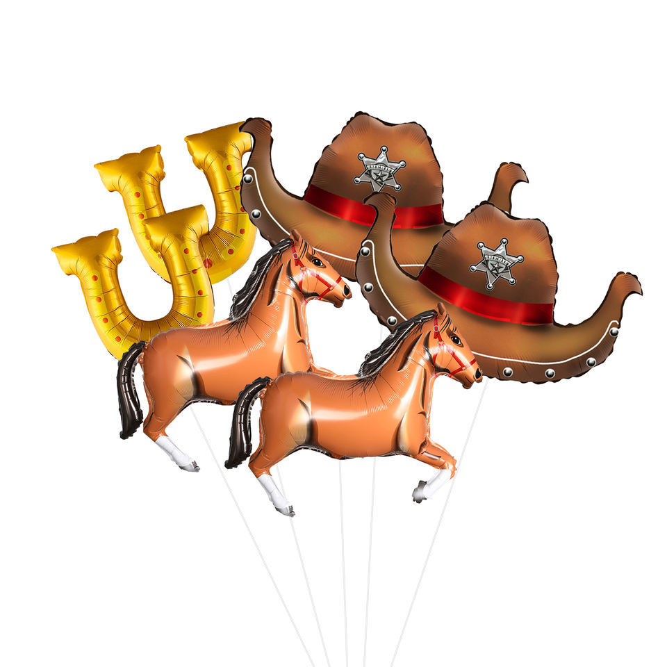 Western Balloons - Cowboy Hat Balloons for Farm Parties