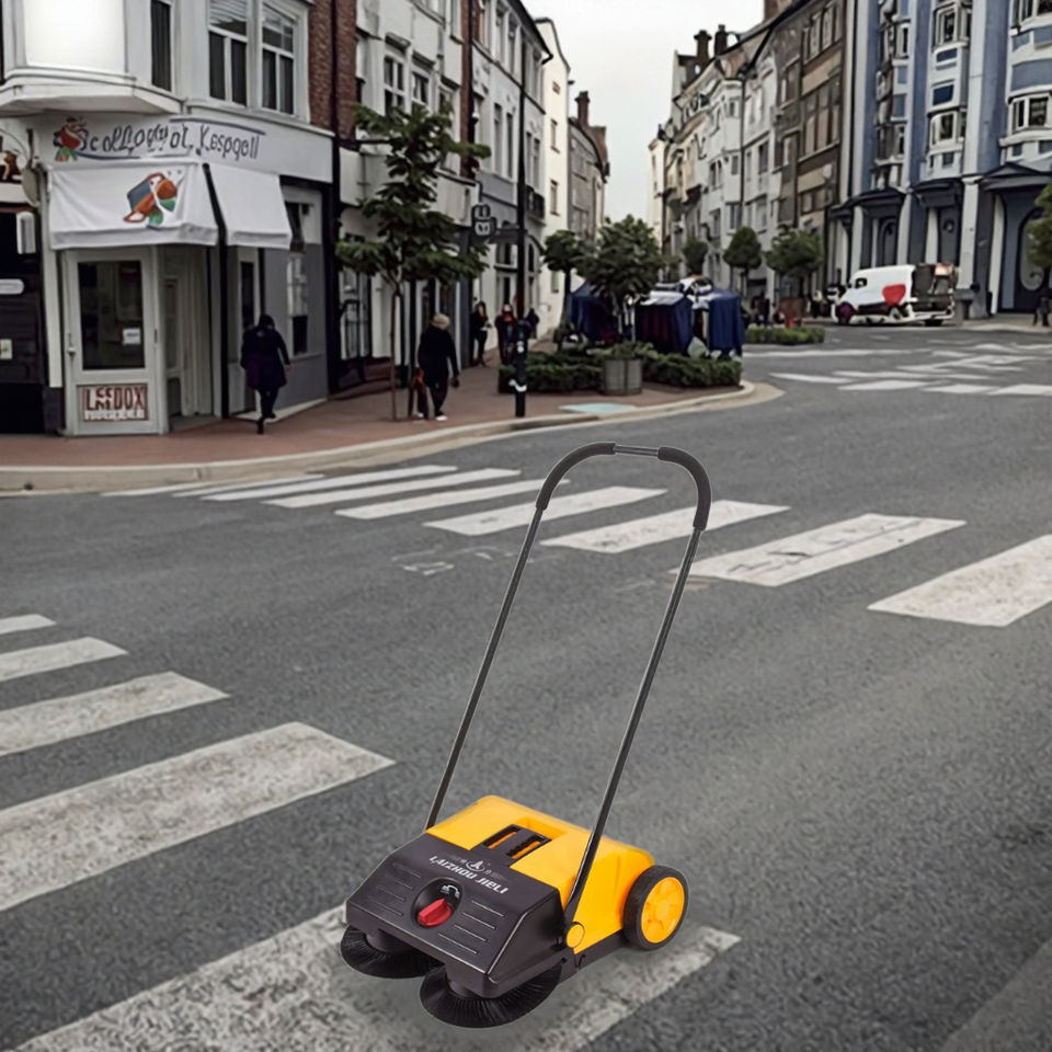 Street Sweeper Machine Sidewalk Sweepers Reusable Crumb Mini Hand Push ...