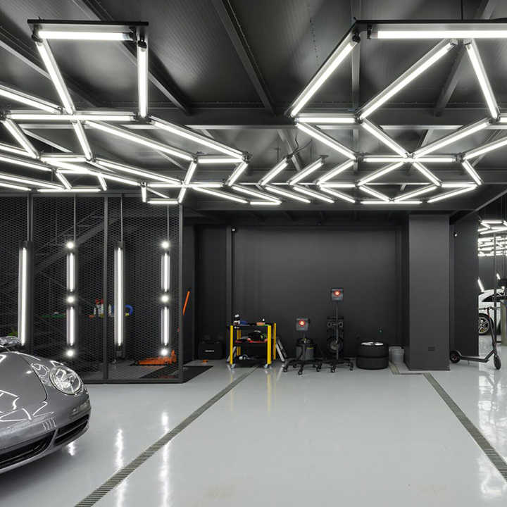 Custom Mall 4s Car Store Hanging Mounted Linear Pendant Light Fixture ...