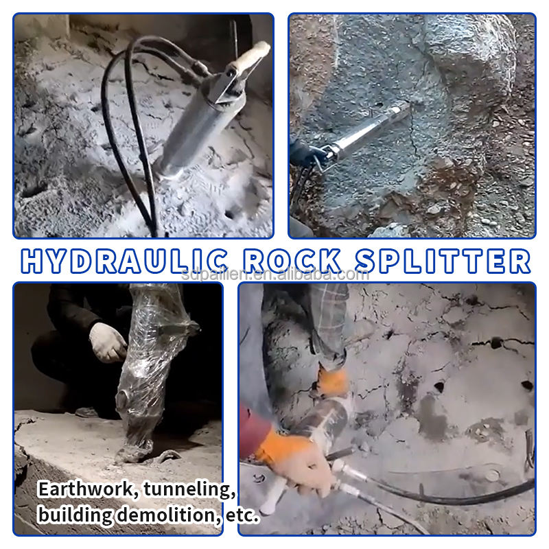 Fast-Acting Hydraulic Rock Splitter Blasting-Free Rock Removal Mining ...