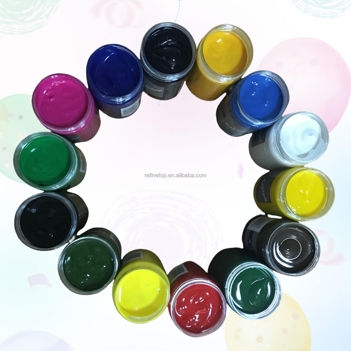 Water-Based Color Paste for Textile Silk-Screen Printing Bright Colors ...