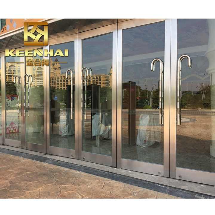 Stainless Steel Door Frame with Glass - Modern & Durable