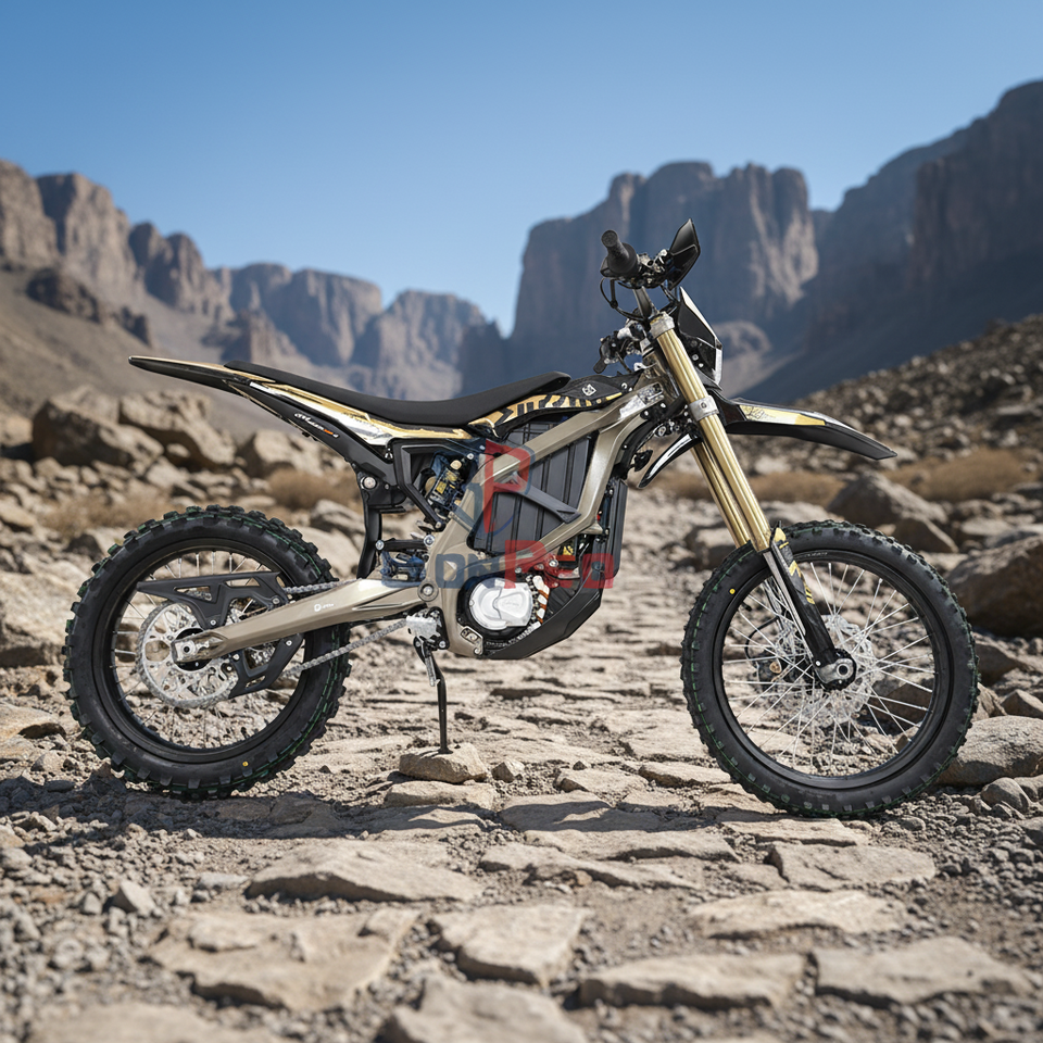 Desert Brown 74v 60ah Electric Dirt Bike Surron 21kw off Road ...
