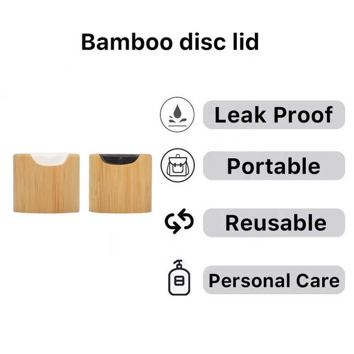 Hot Sell Bamboo Shampoo Disc Top Caps - 20/410 & 24/410