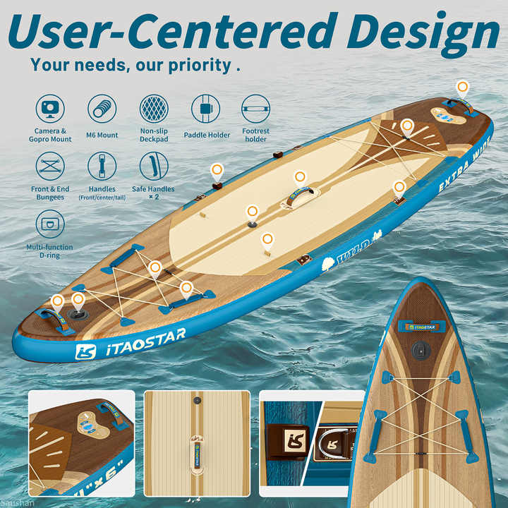 ITAOSTAR W02A Drop Stitch Paddle Board Adults Sup Board Surfboard Water ...