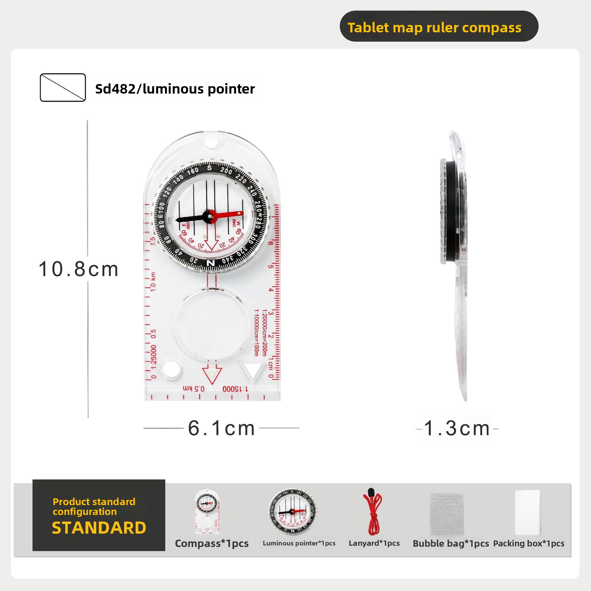 Order Online Orienteering Compass Map Ruler Magnifier Included ...