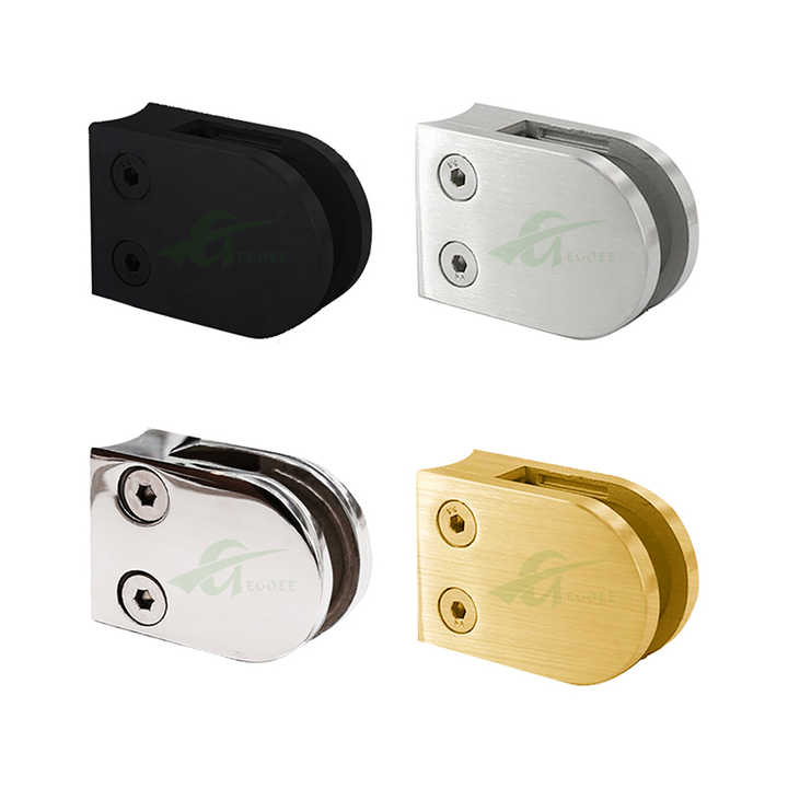 304 316 Balcony Glass Railing Clamps - D Type Stainless Steel Color ...