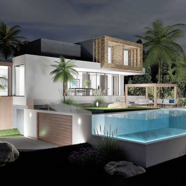 Luxury Villa - Modern Prefab Homes with Customized Sizes